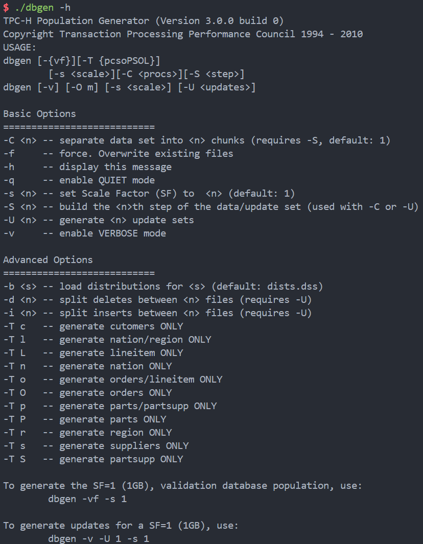 Linux环境下使用TPC-H测试MySQL教程 | Antonio